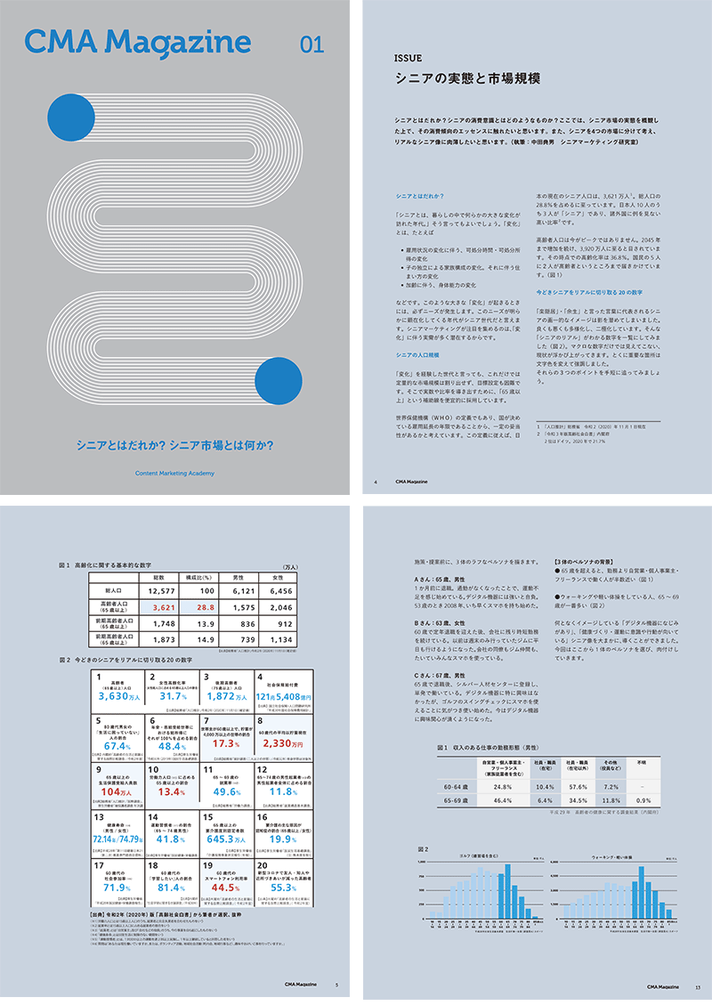 CMA Magazine第一号「シニアとはだれか？シニア市場とは何か？」｜CONTENT MARKETING LAB（コンテンツマーケティングラボ）